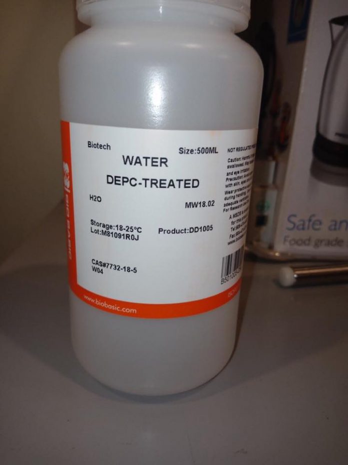DEPC Water | DEPC-treated Water | Nước xử lý ARN | Nước free RNase